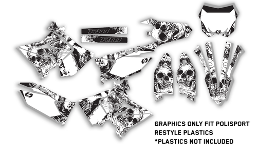 2001 - 2008 RM 125 / 250 Polisport restyle GRAPHICS KIT DECAL MOTOCROSS ...