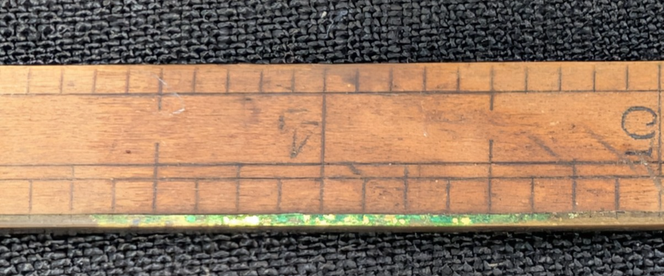 ANTIQUE VINTAGE STANLEY RULE & LEVEL CO. No. 52 BOXWOOD & BRASS 24 ...