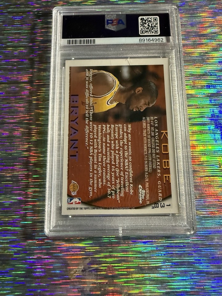 Kobe Bryant 1996 Topps Chrome #138 Refractor Rookie PSA 8 💎🐐💥 | eBay