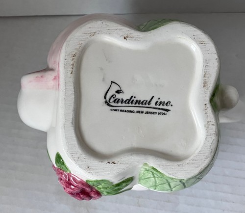 Vintage Cardinal Inc Stacked Teacups Teapot 7.75" Tall | eBay