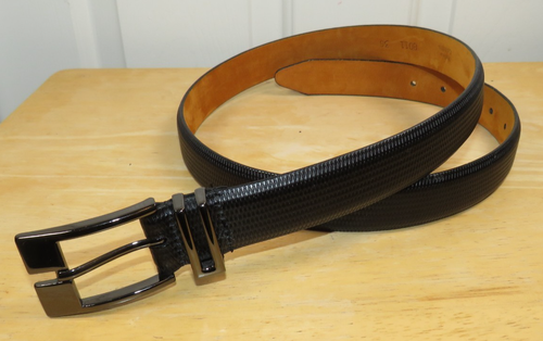 Remo Tulliani Italian Calfskin Leather Belt Mens Size 36 Perforated ...
