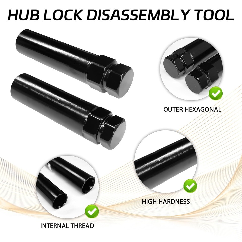 Large 6 Spline Lug Nut Socket Spline Lug Nut Key, Wheel Lock Key Fuel ...