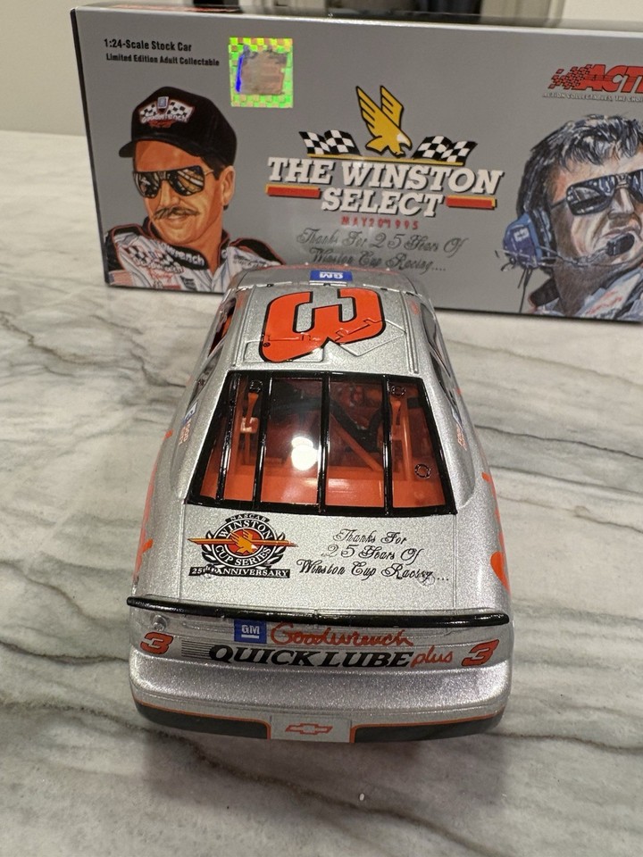 Dale Earnhardt Sr 1995 Winston Silver Select Nascar 1/24 Diecast Club ...