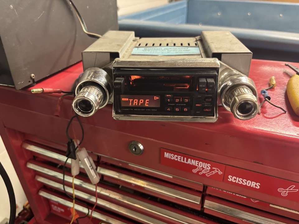Vintage Kenwood Cassette Player For 57 Chevy Radio Stereo Custom ...