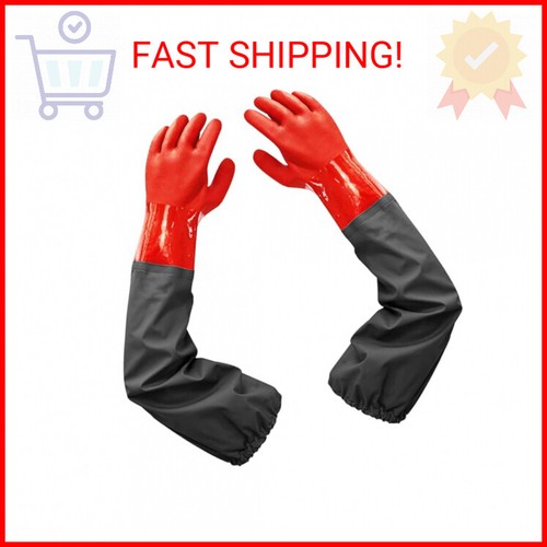 Haiou Pond Gloves, Long Arm Waterproof Gloves,Long Rubber Gloves for ...