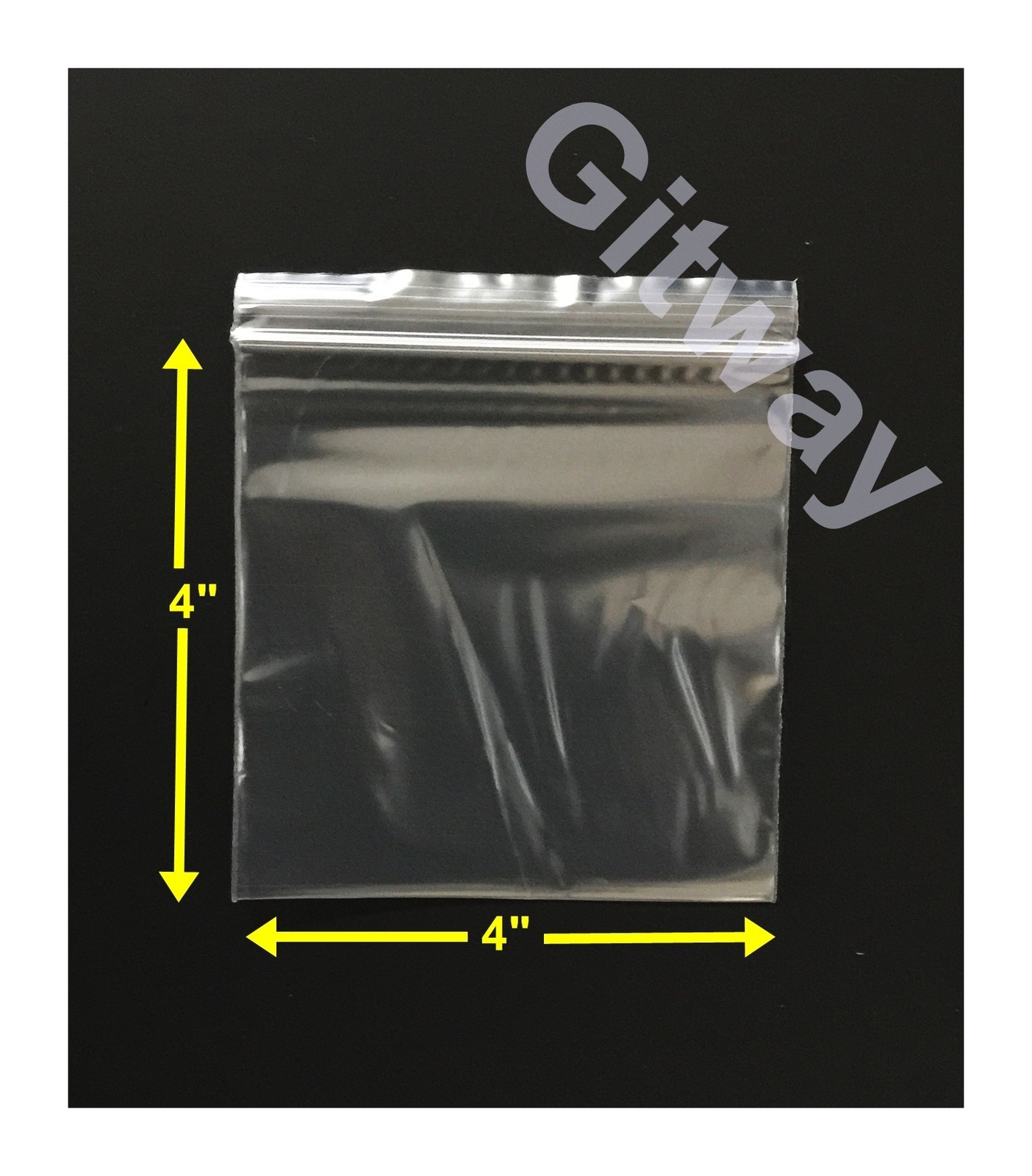 1000 set 4" x 4" Reclosable Resealable Zip Top Lock Clear Plastic 4x4 ...