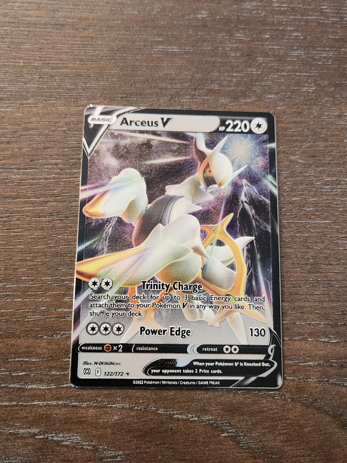 Arceus V 122/172 Ultra Premium UPC Gamestop Exclusive Metal Holo ...