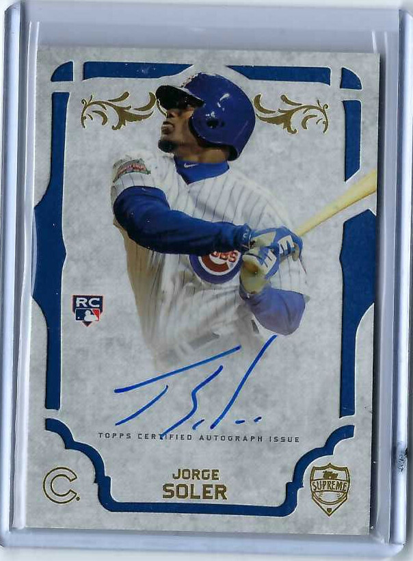 JORGE SOLER 2015 TOPPS SUPREME ON CARD AUTO RC #SA-JSR | eBay