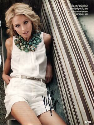 KELLY RIPA Autographed 8X10 magazine page PC 1451 | eBay