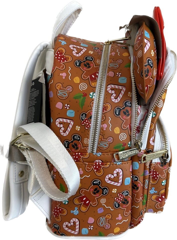 Loungefly Disney Gingerbread Aop Mini Backpack + Headband Set (New with ...