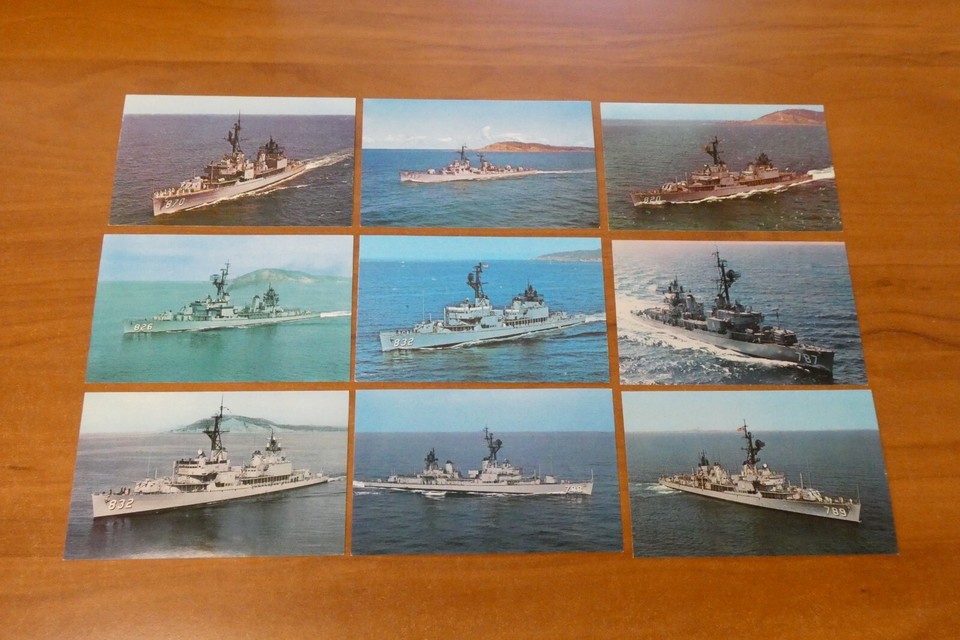 Lot of 58 Original US Navy Photo Postcards DD Destroyer Warships | eBay