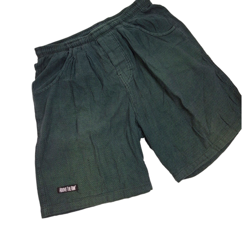 Vintage Above The Rim M Green Textured Basketball Shorts Drawstring 90 ...