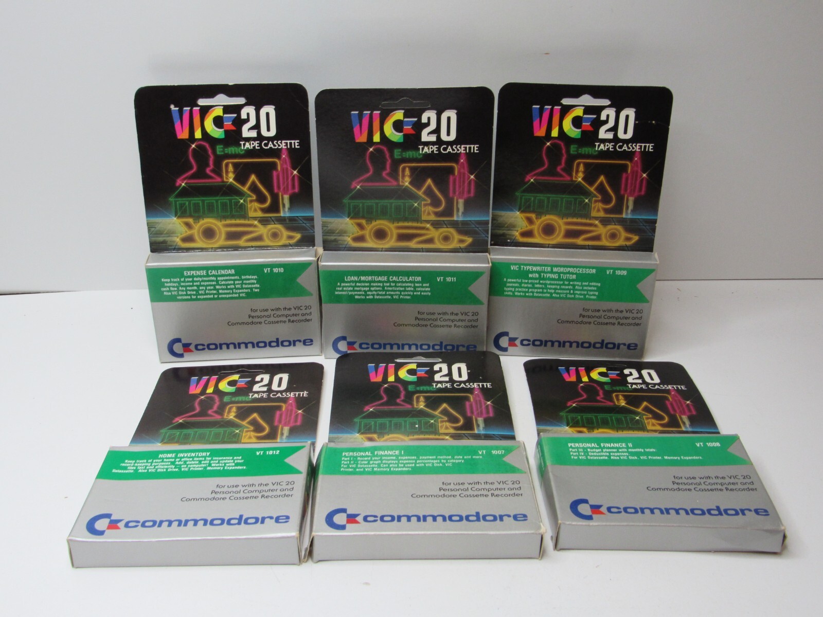 Lot of 6 Commodore VIC-20 Computer Tape Cassette Programs #P11 | eBay