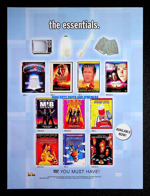 Columbia TriStar DVD 2002 Trade Print Magazine Ad Poster ADVERT | eBay
