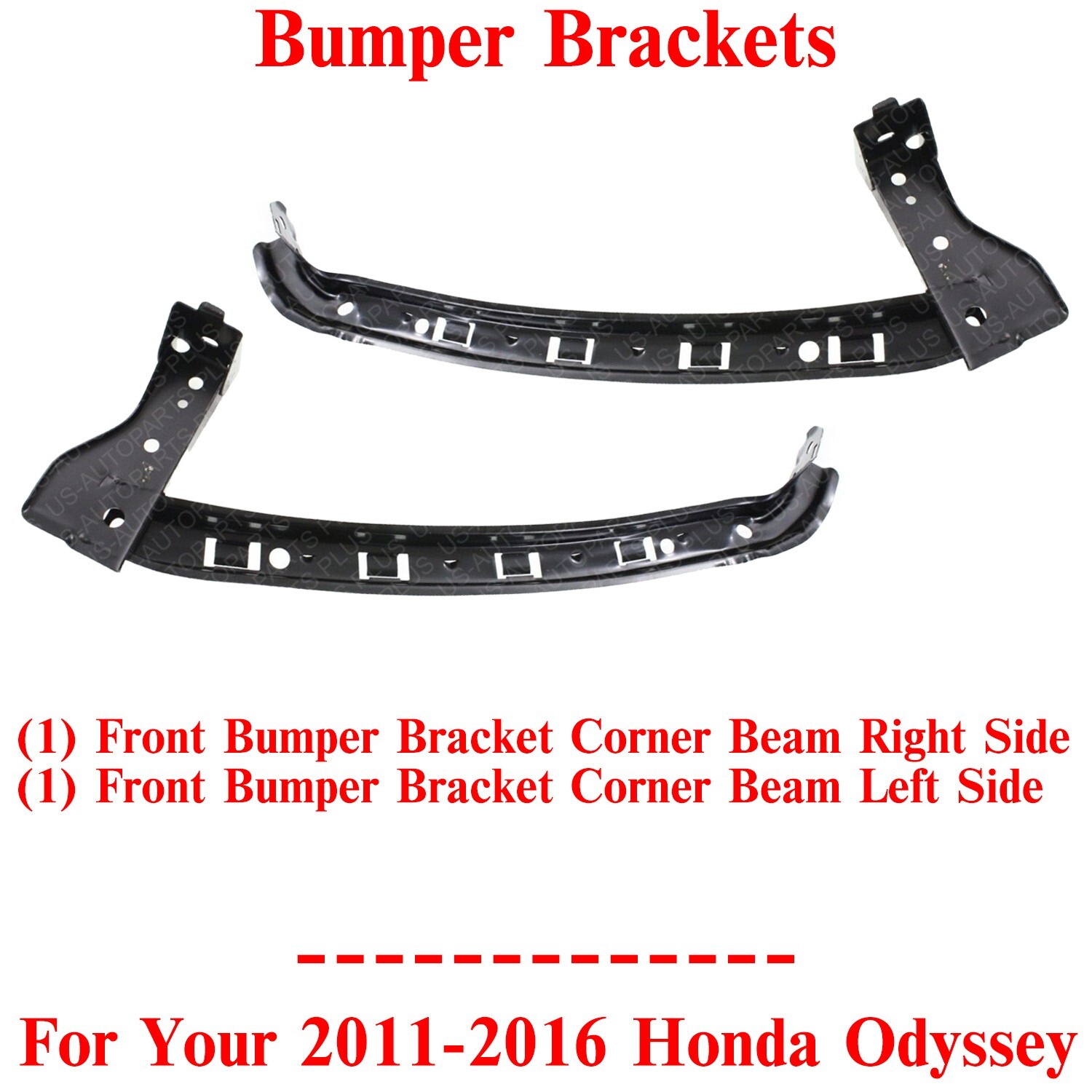 Front Bumper Brackets Corner Beam Left & Right Side For 2011-2016 Honda ...