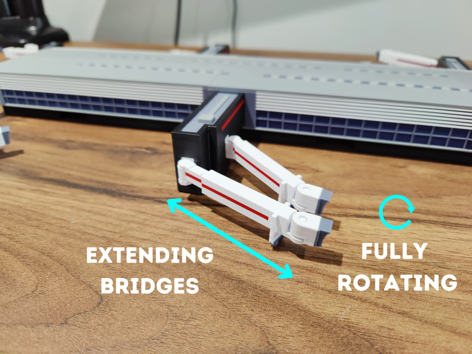 LONDON HEATHROW TERMINAL 2 PIER (T2B) 1:400 Scale Diorama Model Airport ...