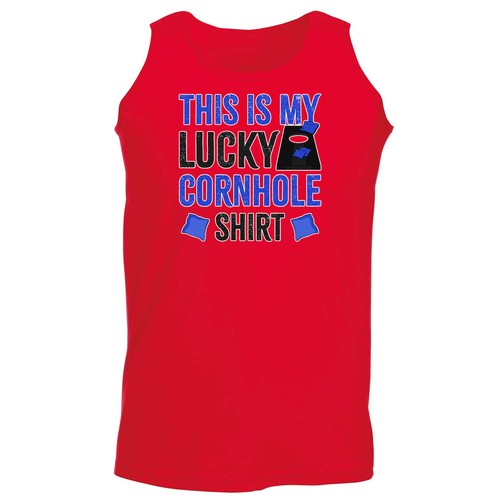 This Is My Lucky Cornhole Shirt - Funny Muscle Singlet Vest Unisex Tank ...