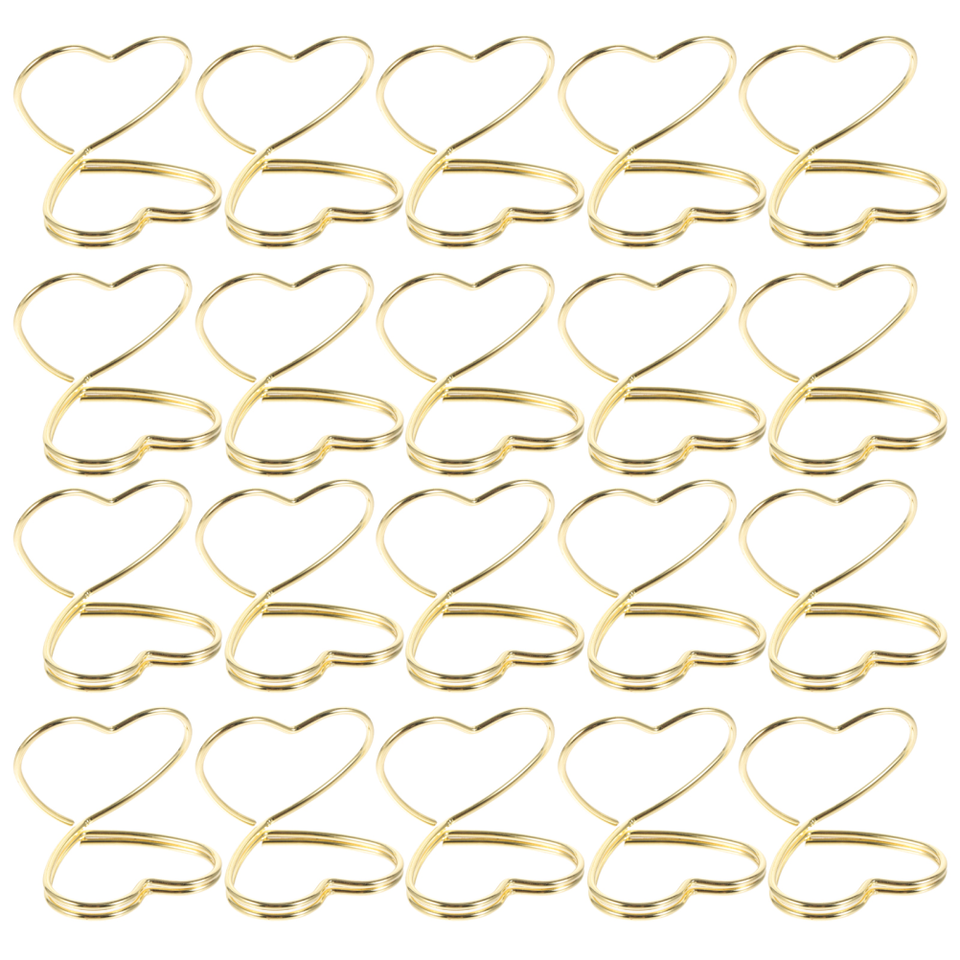 25 Pcs Table Number Holders Decorative Paper Clips Catering Label ...