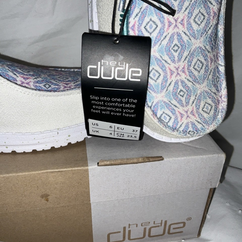 Hey Dude Shoes Women's Size 6 Wendy Zig Zag Sprout 122288366 | eBay