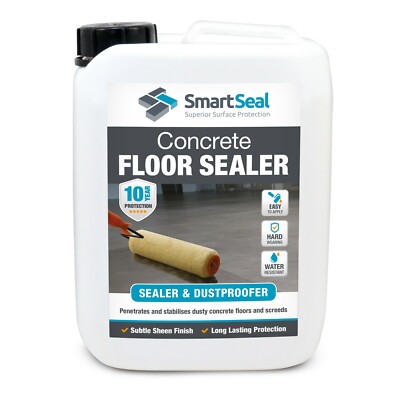 SmartSeal Concrete Dust Proofer Sealer Heavy Duty Garages Floors Shed ...