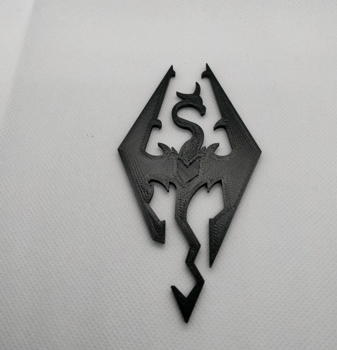 Skyrim Symbol Black And White