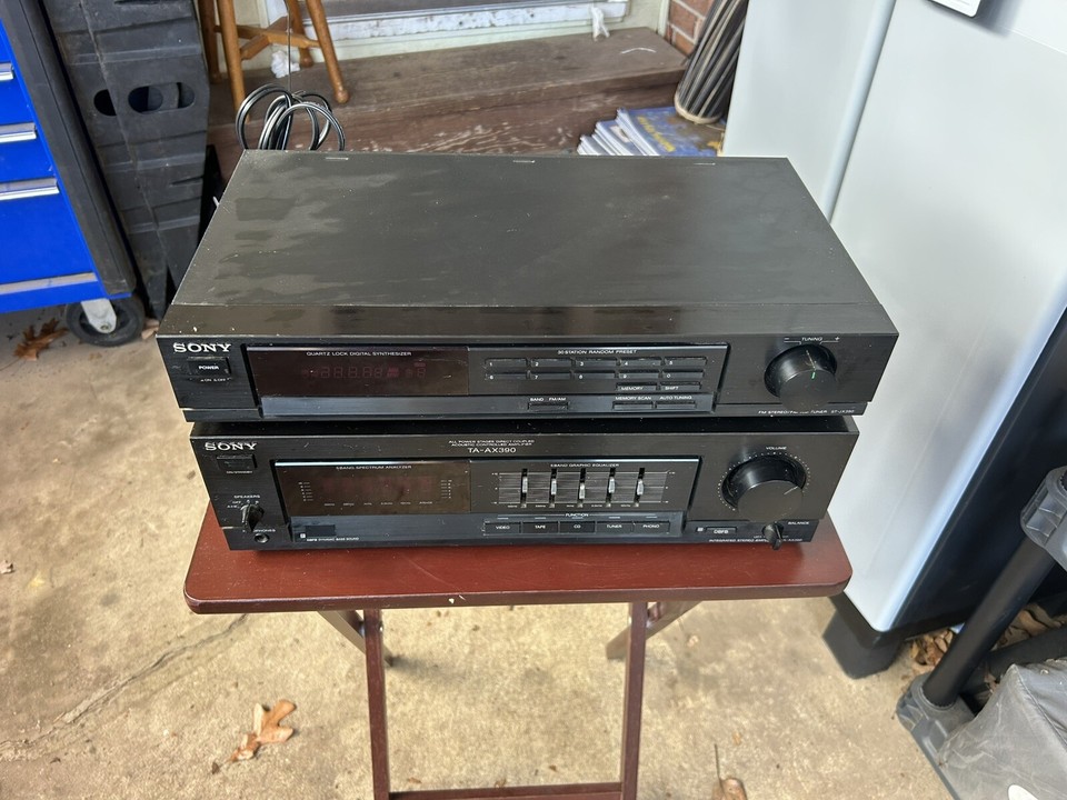 Vintage Sony TA-AX390 Amp & ST-JX390 Tuner Great Condition | eBay