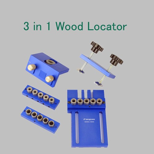 Wood Punch Locator Precise Drilling Joinery Tool Set 3 in 1 Wood ...