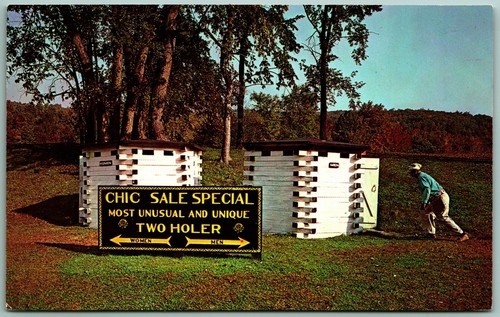 Chic Sale Special Outhouse Mohawk Trail Massachusetts UNP Chrome ...