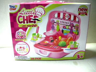 Little Chef On The Go Set by Toy Chef, 26 Pieces, Becomes A Car, Brand ...