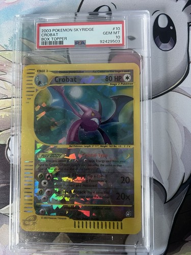 PSA 10 SLAB: 2003 POKEMON SKYRIDGE, CROBAT BOX TOPPER | eBay