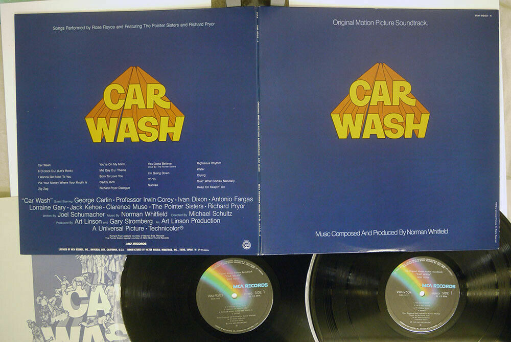 Norman Whitfield ‎Car Wash Motion Picture Soundtrack MCA VIM-9503/4 ...