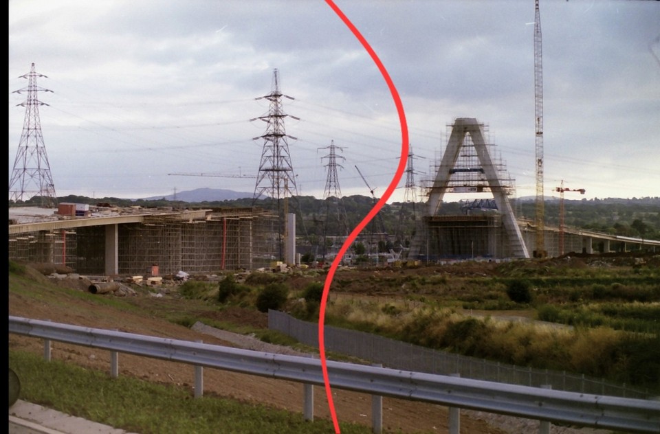35mm Photo Negatives x6 Construction of Flintshire Bridge - Connah's ...