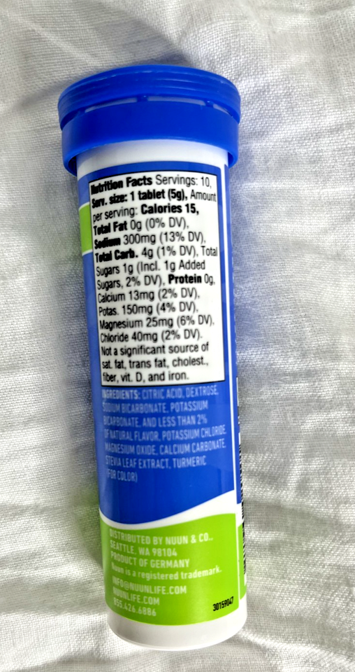 10 tubes- NUUN Sport Hydration Electrolyte Tablets Lemon Lime. Exp 07/2026 | eBay