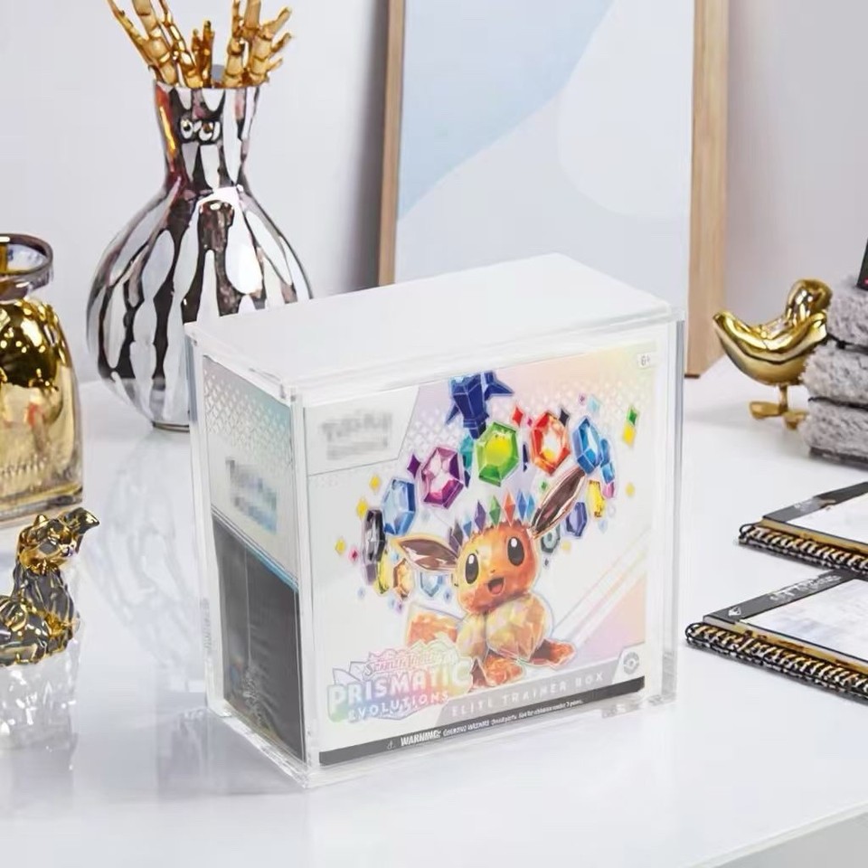 Pokemon Elite Trainer ETB Box Protector Magnetic Top Acrylic Display ...