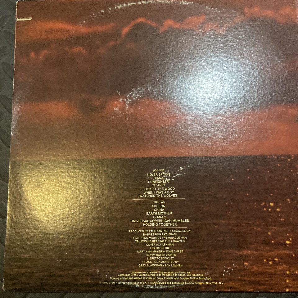 Grace Slick Paul Kantner Sunfighter Vinyl LP Grunt 1971 FTR-1002 VG Record | eBay