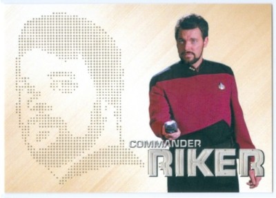 COMMANDER RIKER "PHASER CUT INSERT CARD PC4" STAR TREK 50TH ANNIVERSARY ...