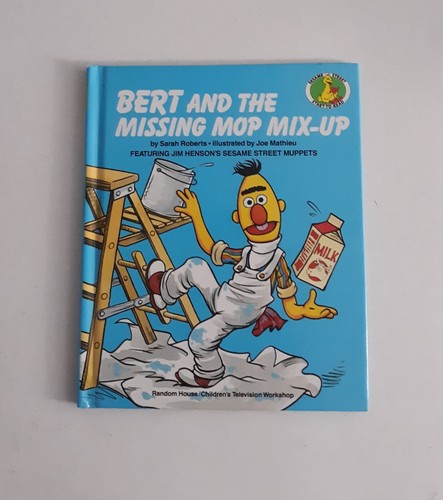 sesame street Start To Read Book Bert And The Missing Mop Mix-up | eBay