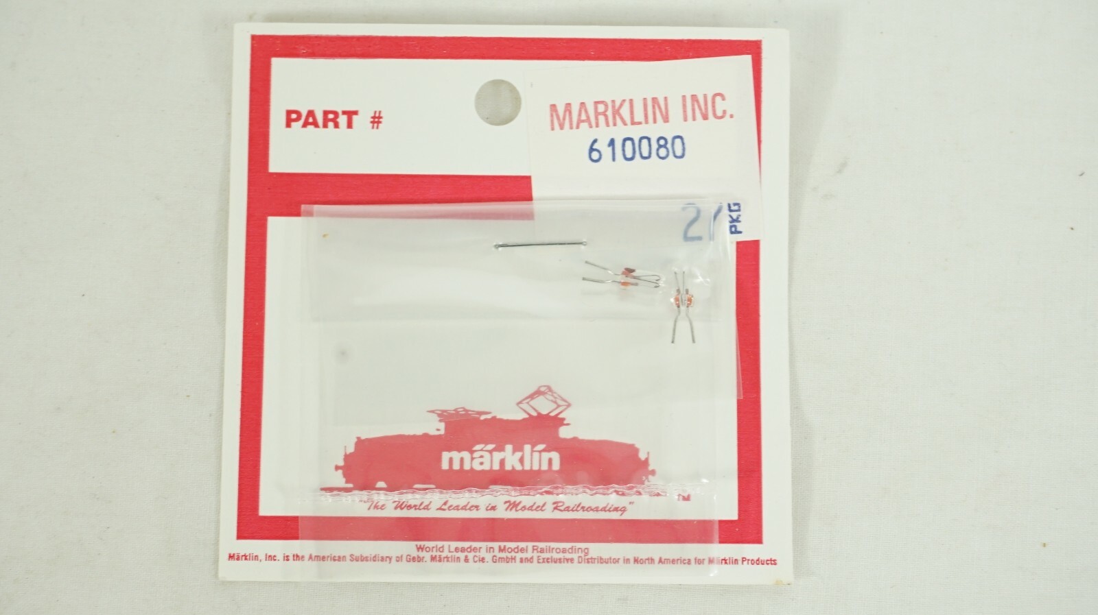 Marklin Part 600100 HO Scale Replacement Light Bulb Pack of 2 NEW B10 ...