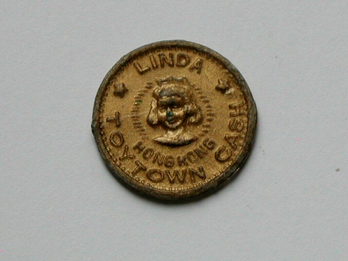 TOYTOWN CASH Play Money Plastic Toy Decimal Token Coin - 1/2 New Penny ...