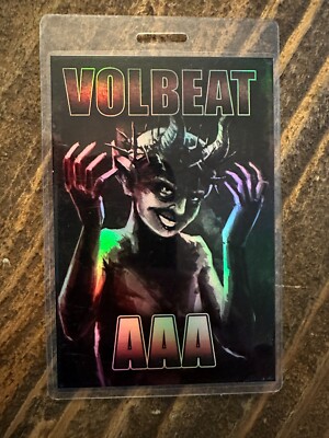 RARE 2016 VOLBEAT ALL AREA ACCESS "BAND" LAMINATE BACKSTAGE PASS | eBay