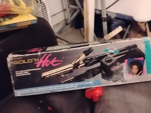 Belson Gold 'N Hot Professional Spring-Grip Curling Iron 3/4" 24K Gold ...