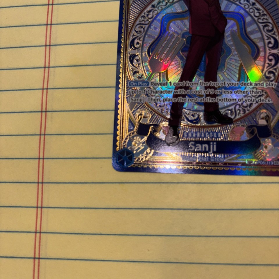 Sanji OP06-119 [SP PAR OP11] Parallel A Fist of Divine Speed One Piece English | eBay