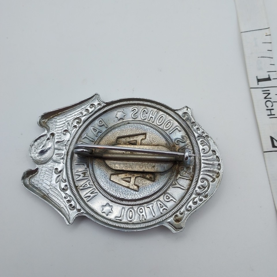 School Safety Patrol Service Badge AAA Metal Crossing Guard Pin | eBay