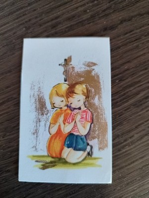 Prima Comunione e Cresima fanciulli in preghiera, Holy Card, AR Dep ...