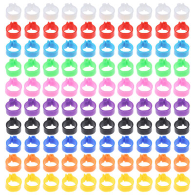 100 Pcs Hen Leg Bands Chicken Leg Markers Poultry Leg Bands Gamefowl ...