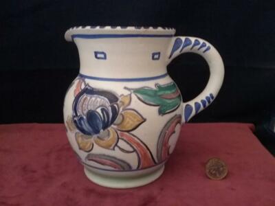 Lovely Vintage Honiton Devon Pottery 15.5cm Jug Jacobean matt glaze | eBay