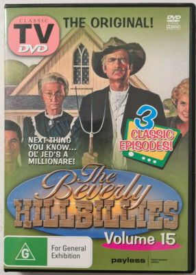 THE BEVERLY HILLBILLIES VOLUME 15 DVD MOVIE 3 CLASSIC EPISODES PAYLESS ...