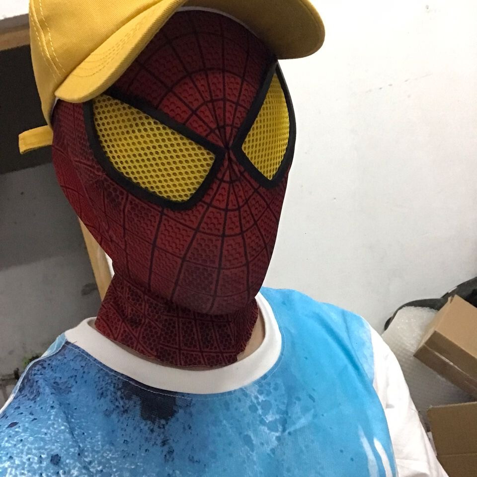 The Amazing Spiderman Mask Comics Facemask Spider-man Hood Cosplay ...