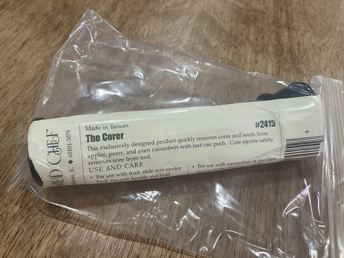 🍎Pampered Chef The Corer Stainless Steel Core Remover 2415~Apples ...