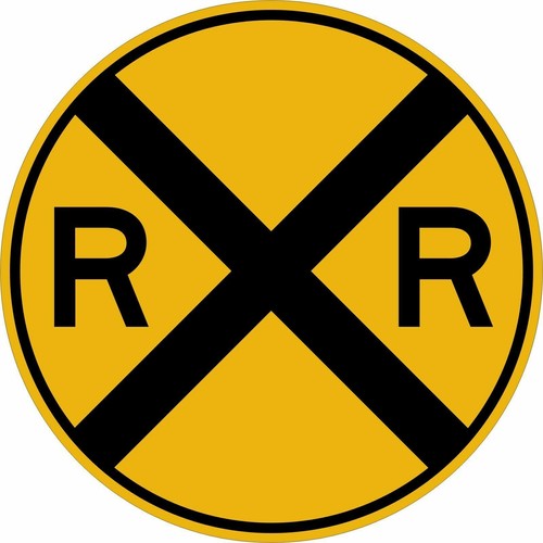 Buy Railroad Crossing Decal Sign Sticker 3m Vinyl Usa Made Truck ...